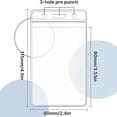 ID Card Holder, Clear Waterproof Vertical PVC, 10 Pack Heavy Duty ...