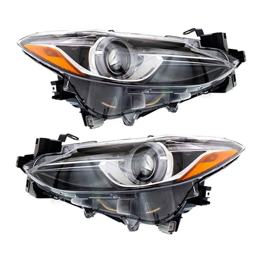 New Hid Headlight Compatible With Mazda 3 Hatchback 2014-2018 by Part ...