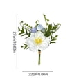 Artificial Silk Bouquet for Home Decor | 10.63in Plastic Fake Flowers ...
