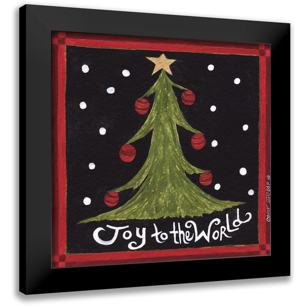 Shamp, Cindy 15x15 Black Modern Framed Museum Art Print Titled - Joy to ...