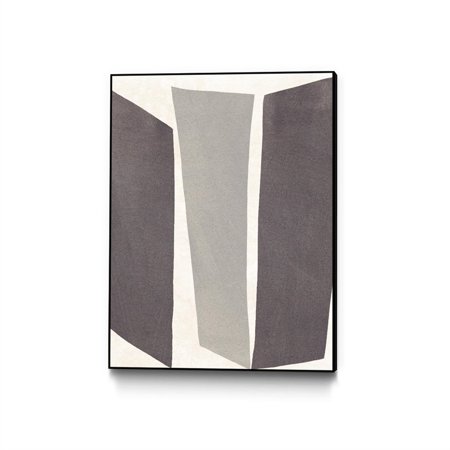 Giant Art Canvas 24x32 Colorblock Artifact II Framed in White | Walmart ...