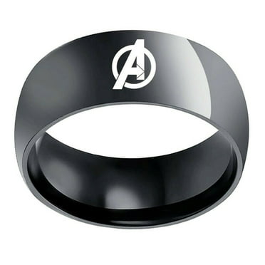 Marvel Men's Stainless Steel Shield Logo Ring - Walmart.com
