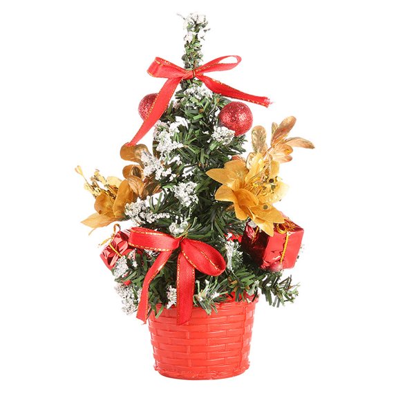 20/30/40cm Tabletop Christmas Tree Mini Artificial Christmas Tree ...