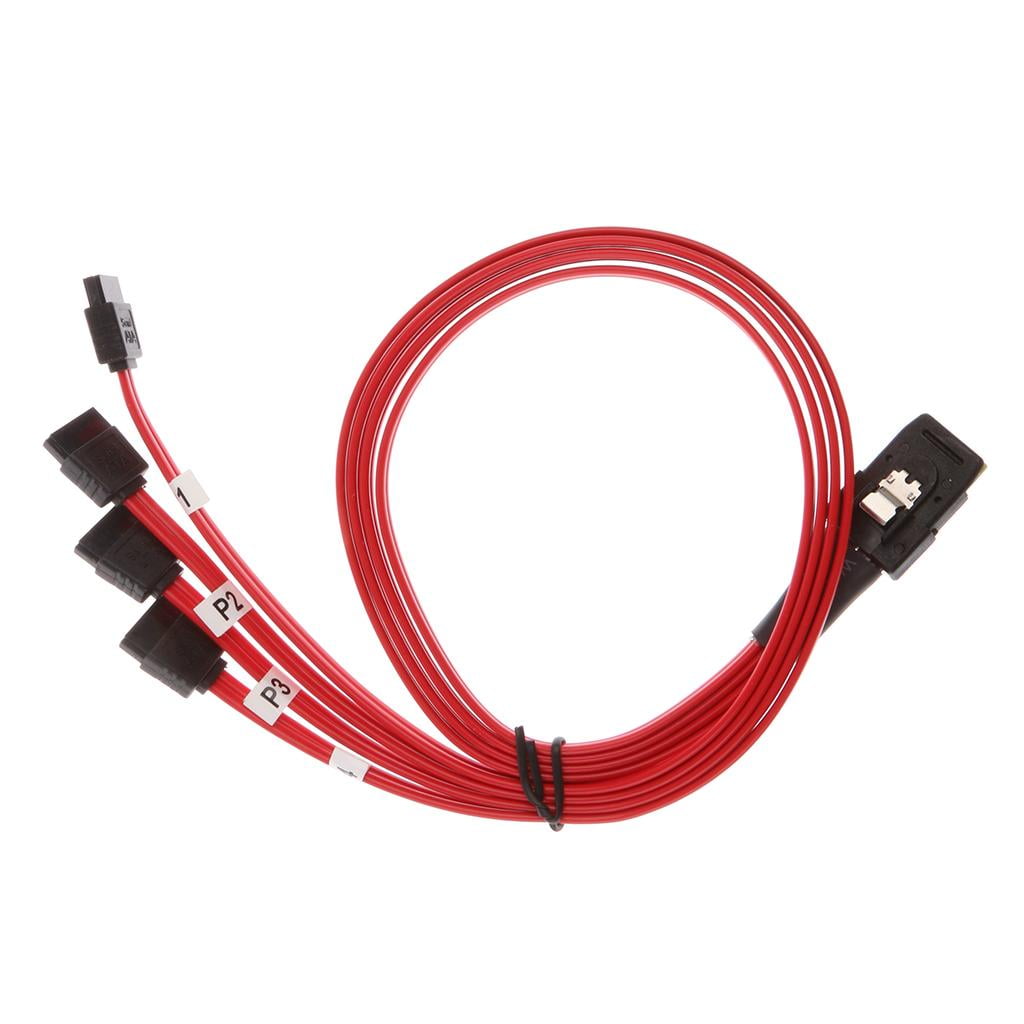 Mini SAS SFF-8087 to 4 7Pin HDD Splitter Internal Cable 50cm - Walmart.com