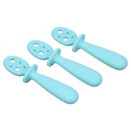 Olababy 100% Silicone Soft-Tip Training Spoon Teether for Baby Led ...