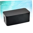 RENACLIPY Power Cord Storage Box Black Plastic Power Strip Organizer ...