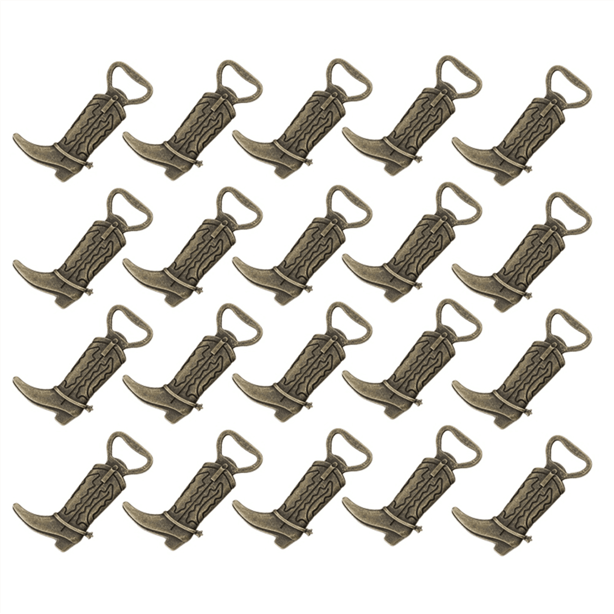 Click here for Unbranded Pack Of 20 Cowboy Boot Bottle Openers  W... prices