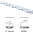 Coat Rack, Heavy Duty Stainless Steel 5 Tri Coat Hook Hanger, Wall ...