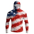 Mens Sun Protection Fishing Shirts with Mask UPF 50+ Long Sleeve Quick ...