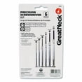 Precision Screwdriver Set, Six-Piece, Phillips/Slotted, Assorted ...