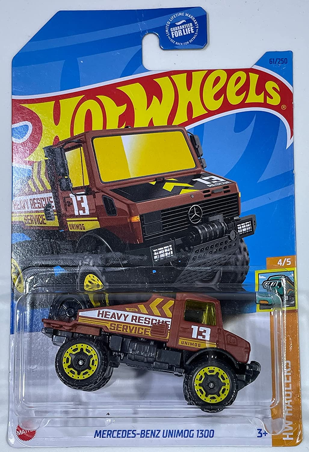 Hot Wheels Mercedes-Benz Unimog 1300 (Brown) 2023 HW Haulers - Walmart.com