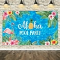 MEHOFOND Aloha Pool Party Backdrop Hawaiian Birthday Banner - Walmart.com