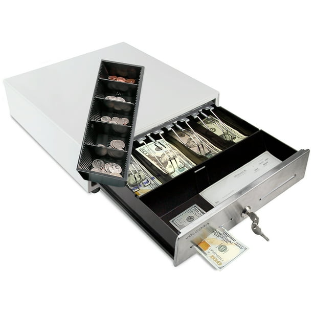 Mini Cash Register Drawer for Point of Sale (POS) System with 4 Bill 5 ...