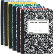 Hard Cover Composition Book, Wide Ruled, 7.5" x 9.75", 100 Sheets, Pack ...