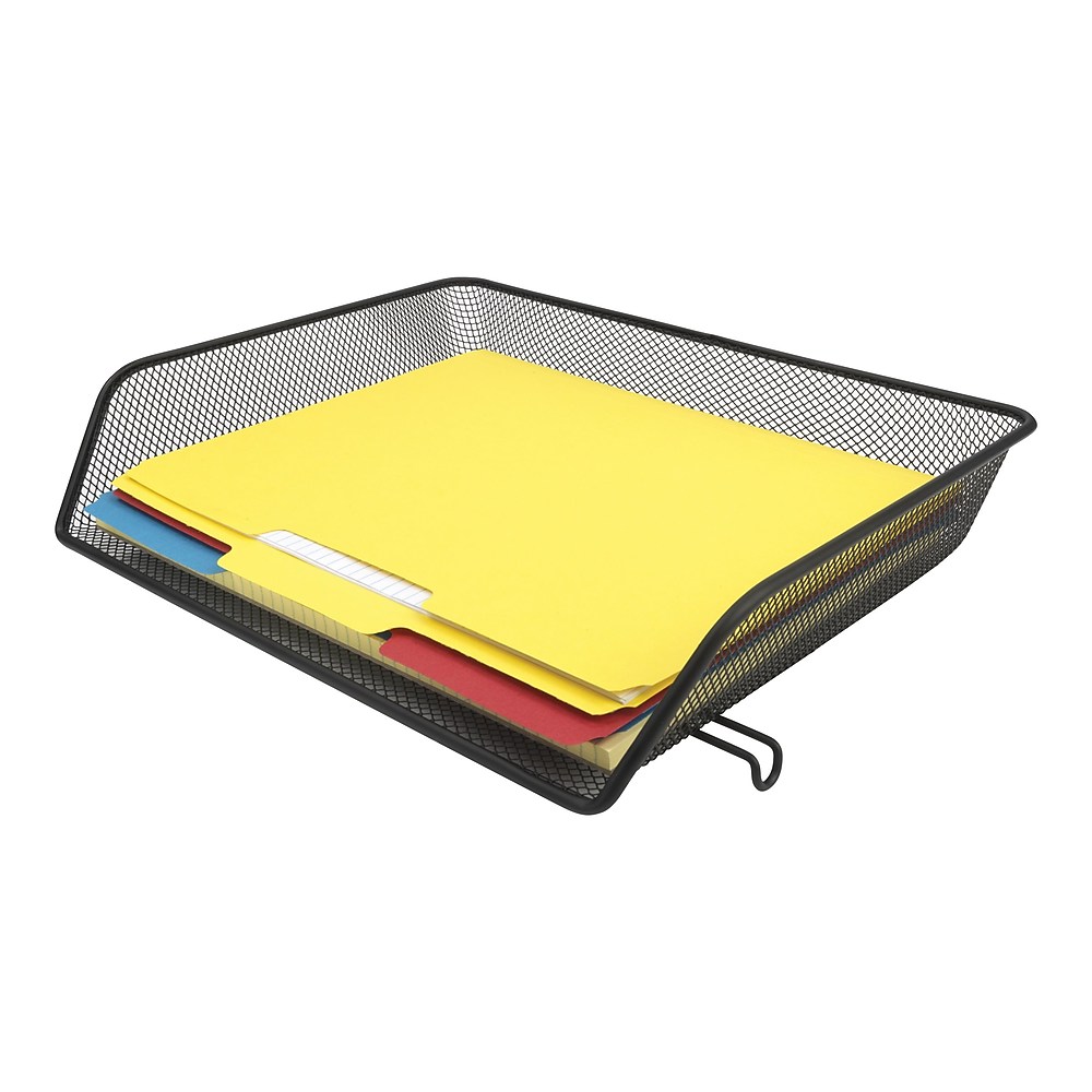 Staples Black Wire Mesh Letter Side-Load Letter Tray 804566 – BrickSeek