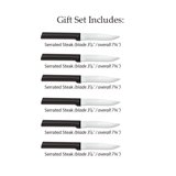 Rada Cutlery Steak Knife Set - Made in USA, Stainless Steel Kitchen ...