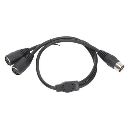 6 Pin DIN Male To 2 Female Splitter Cable, DIN 6 Pin Y Splitter Cable 1 ...