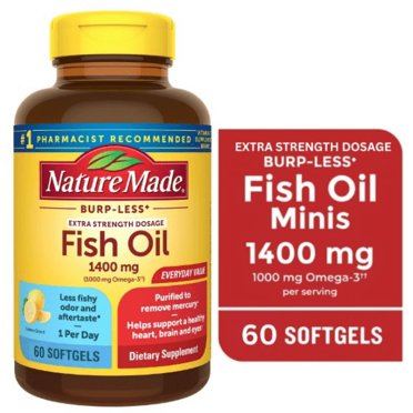 Bluebonnet Nutrition Omega-3 Kosher Fish Oil Capsules, EPA & DHA, 60ct ...