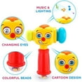 "Adakot Baby Toys 6-12 Months, Musical Hammer Toy with Lights, Rubber ...