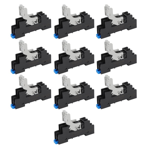 Relay Base Kit,10Pcs Relay Base 8 Relay Socket Set Relay Base Built for ...
