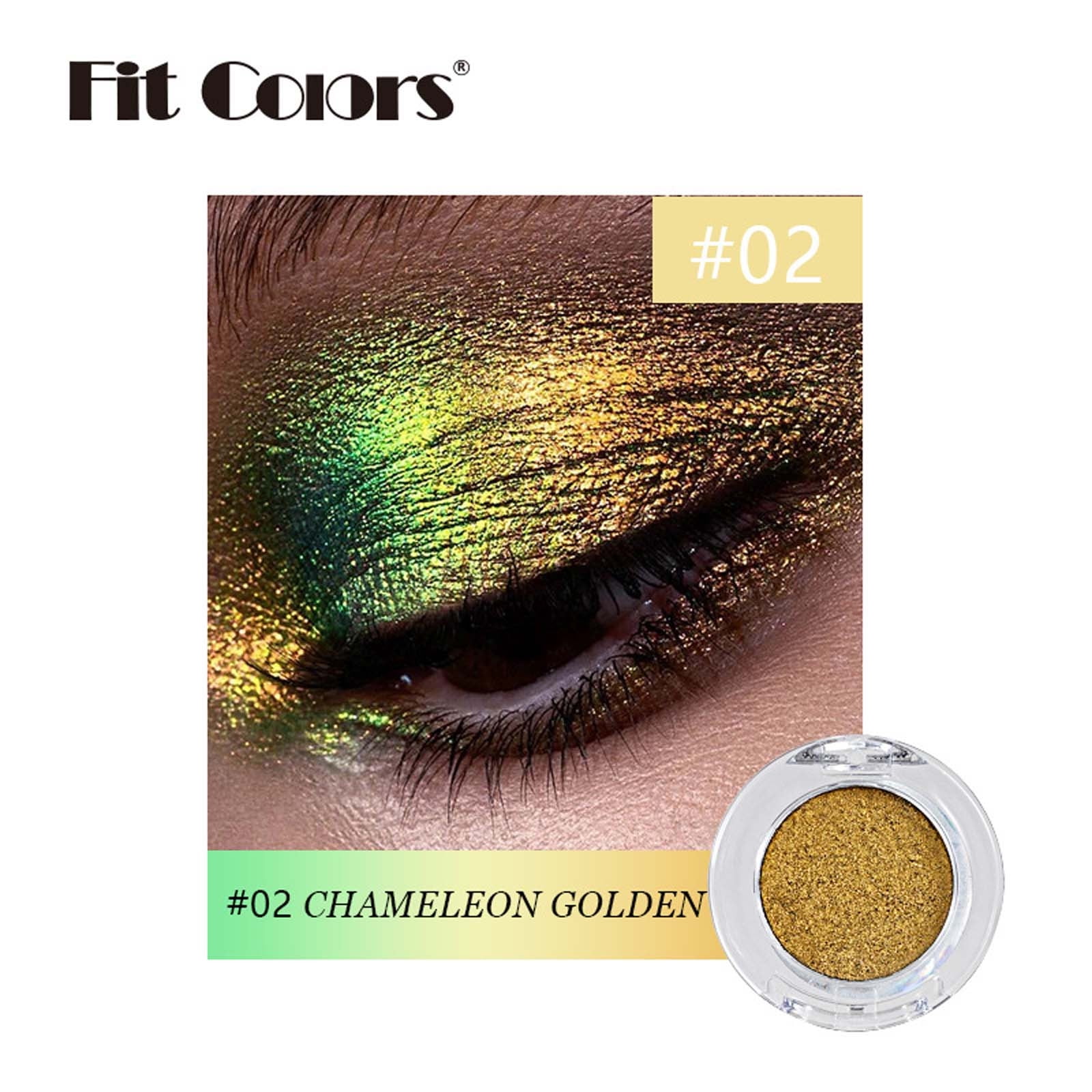 YiFudd Eyeshadow, Optical Color Changing Longan Shadow Powder, Metal ...