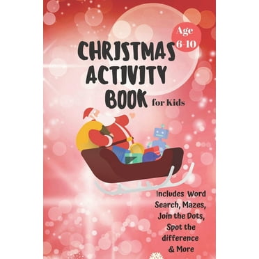Mega Christmas Activity Book : Mazes, Dot to Dot Puzzles, Word Search ...