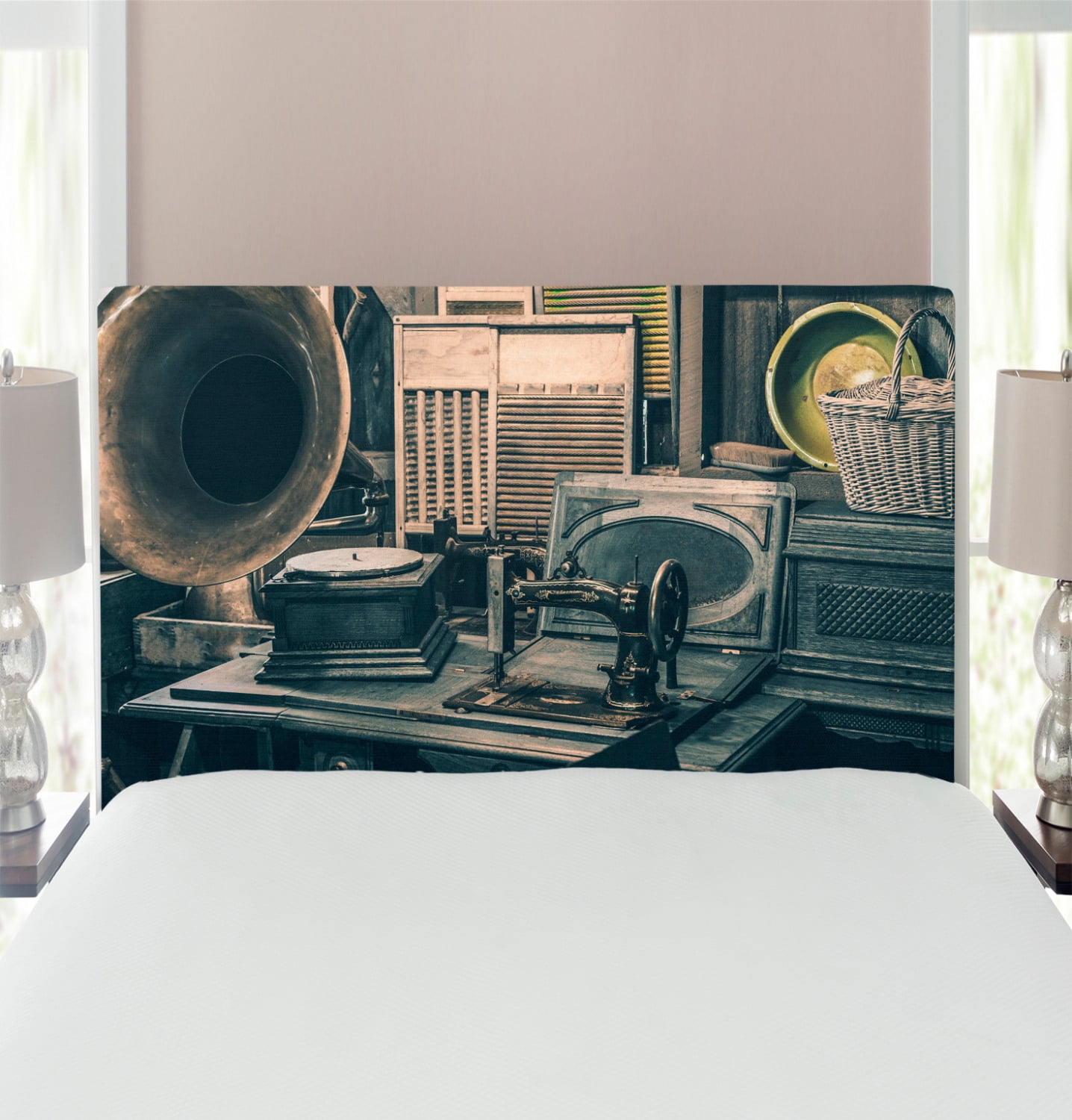Antique Headboard, Antique Store Inventory Old Gramophone Sewing ...