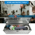 Confort 48"X15"X15" Silver Aluminum 5 Bar Tread Tool Box Pickup Truck ...