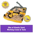 Kinetic Sand Build & Playset, Construction Site Sandbox with Toy Truck ...