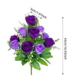 UJMNHYGT Cemetery Flowers for Grave Plastic Artificial Rose Bouquets ...