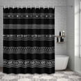 Bathroom Shower Curtain Modern Minimalist Ethnic Pattern Waterproof ...