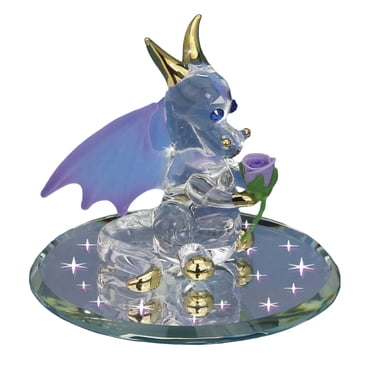 Glass Baron Dragon with Stars Crystal Accented Handcrafted Glass ...