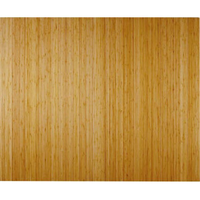Bamboo Chairmat & Rug in. x 52 ft. 4 ft. Wide Slat NATURAL Bamboo Roll ...