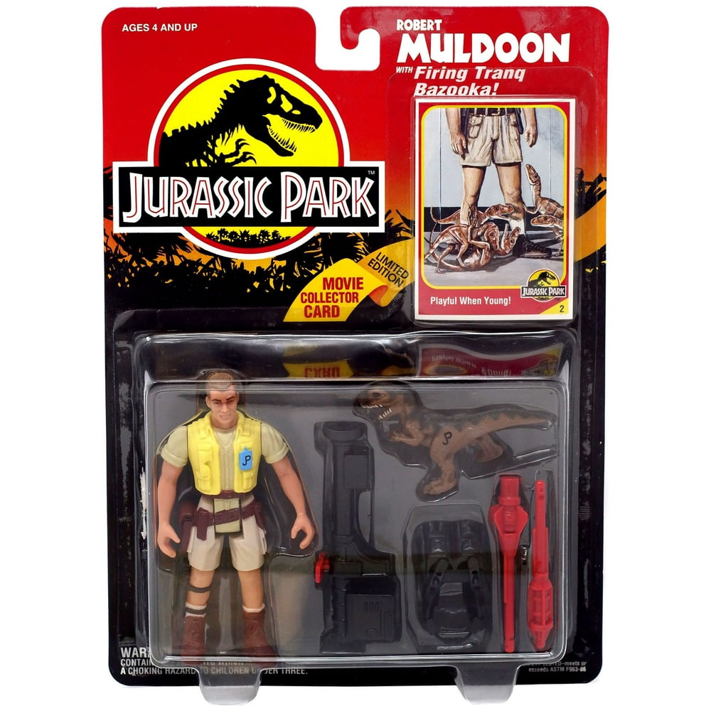 Jurassic Park Robert Muldoon Action Figure [Firing Tranq Bazooka ...