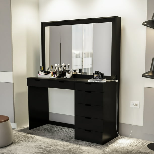Black Vanity Table