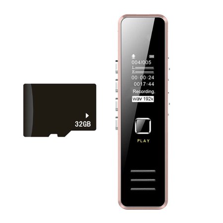 Digital HD Voice Recorder Rechargeable Portable Audio Recording Device ...