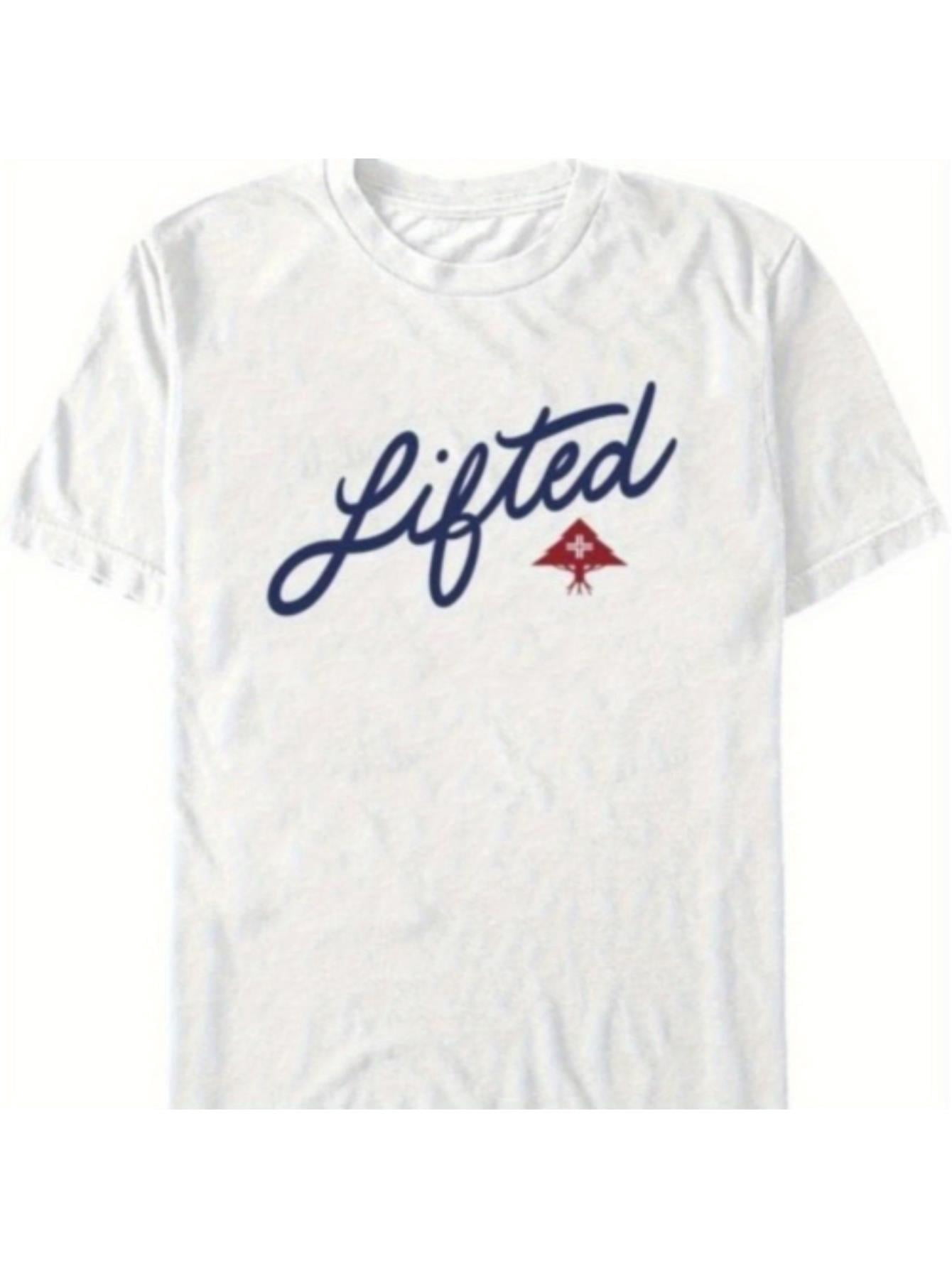 Camiseta de algodón LRG "Lifted" para hombre: diseño informal con texto ...