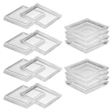 Ezprotekt 24 Pcs Chair Leg Caps with Teflon Sliders for Hardwood ...