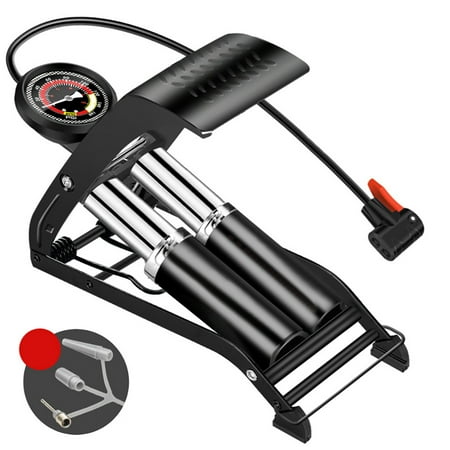 Onever Single Double Cylinder Foot Air Pump Precision Pressure Gauge ...