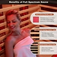 MEISSALIVVE Full Spectrum Infrared Sauna，1-2 Person Home Sauna，Wooden Canadian Hemlock Indoor ...