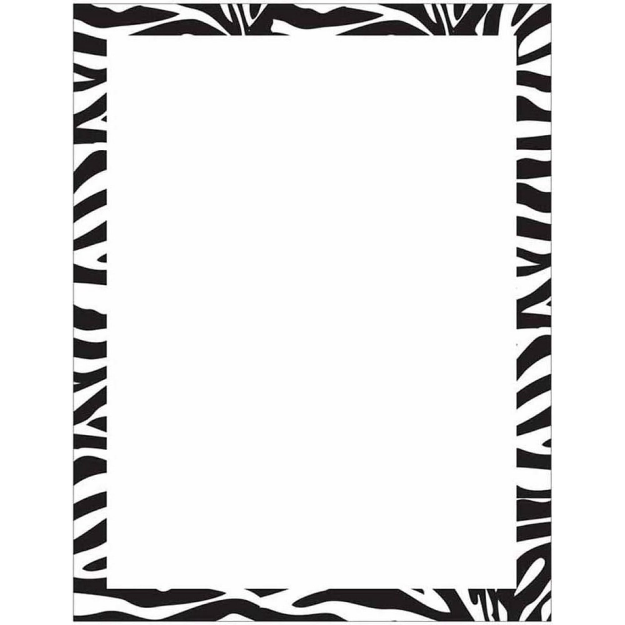 Zebra Print Border