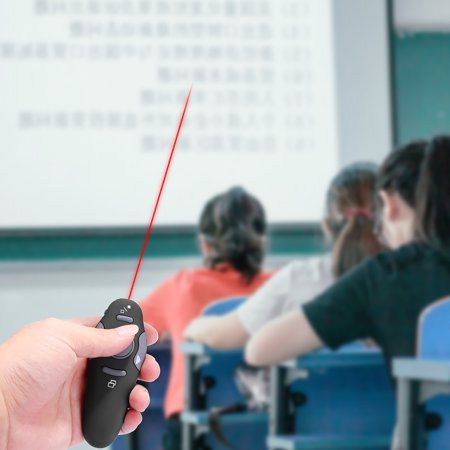 Wireless Presenter with Red Laser Pointers Pen black PPT USB RF Remote ...