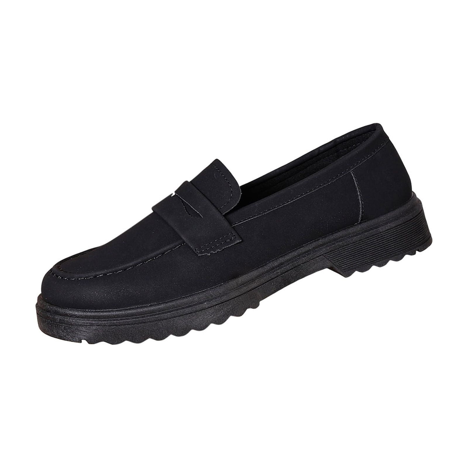 Click here for Generic Black Women British Style Loafers With Fro... prices