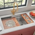 "Ruvati RVH8222 Roma 33"" Stainless Steel Single Basin, Undermount ...