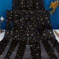 2.19Yard Organza Shiny Star Fabric 63Inch Wide Black Base with Gold ...