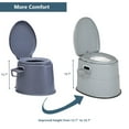 "VINGLI Portable Camping Toilet for Adults, Detachable Bucket ...