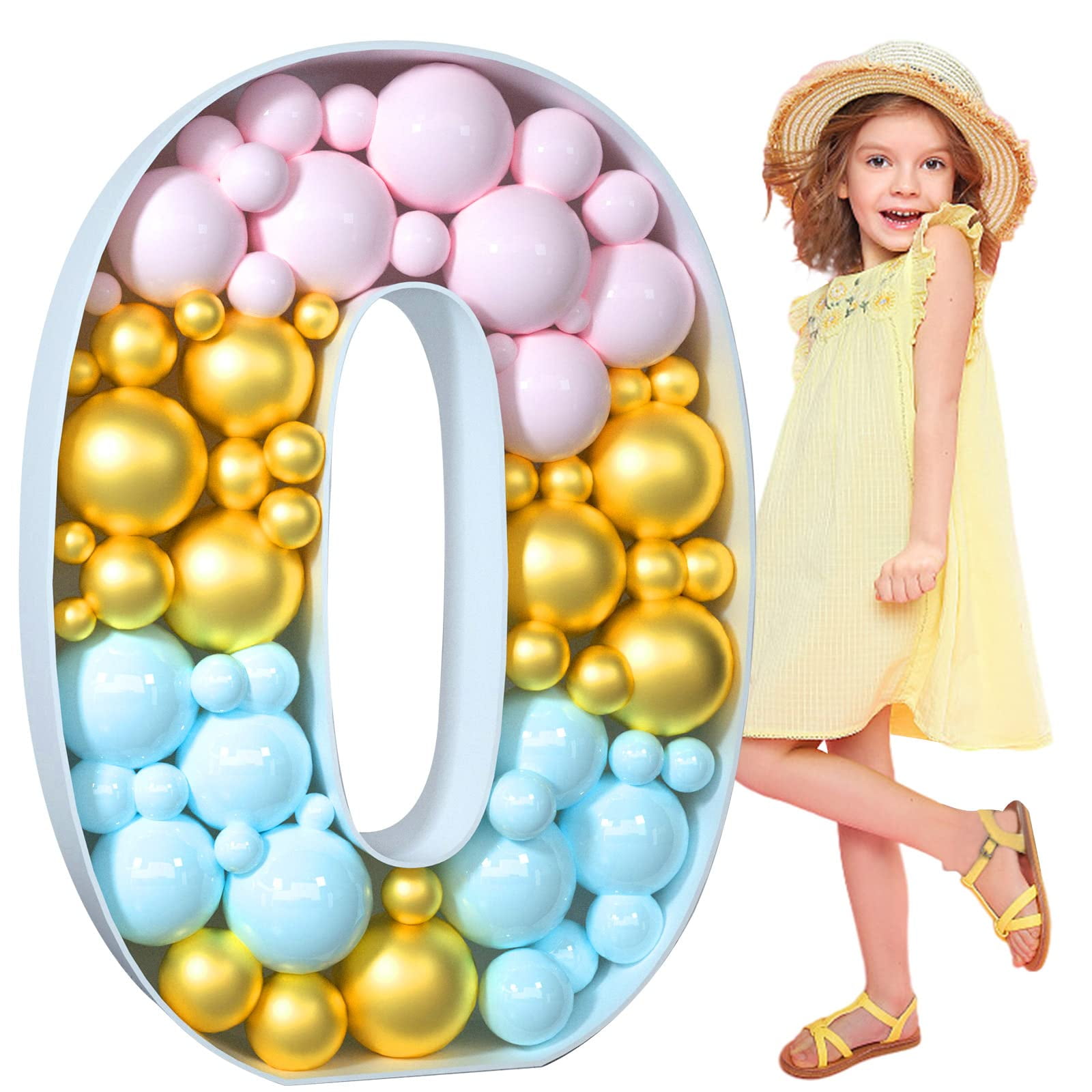 4FT Marquee Number, Mosaic Numbers for Balloons, Light Up Mosaic ...
