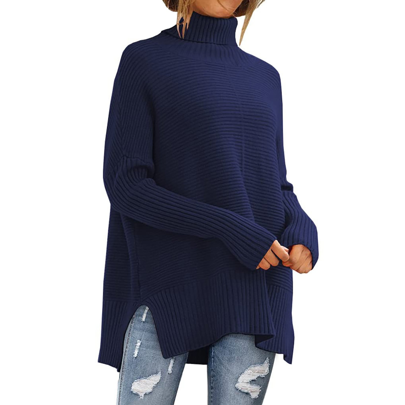 Click here for Dondpo Sweaters For Women Turtleneck Sweater Women... prices