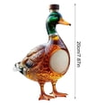 Duck Shaped Whiskey Bottle, Lead-Free Glass Mallard Liquor Decanter ...