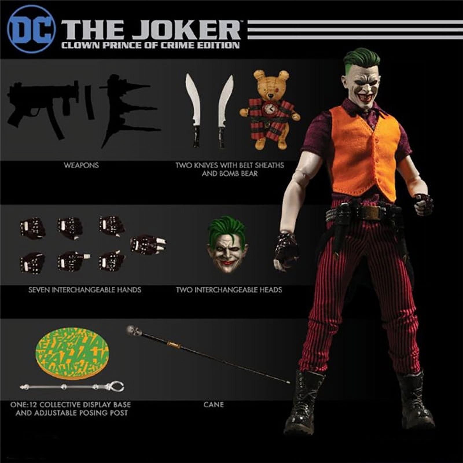 Mezco One: 12 figuras de acción coleccionables, Bruce Mayor Joker ...